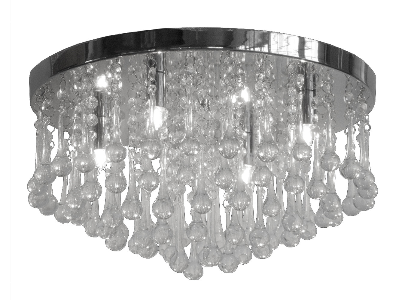 House of Hampton® Thacker 3 - Light 16" Unique/Statement Tiered Flush ...