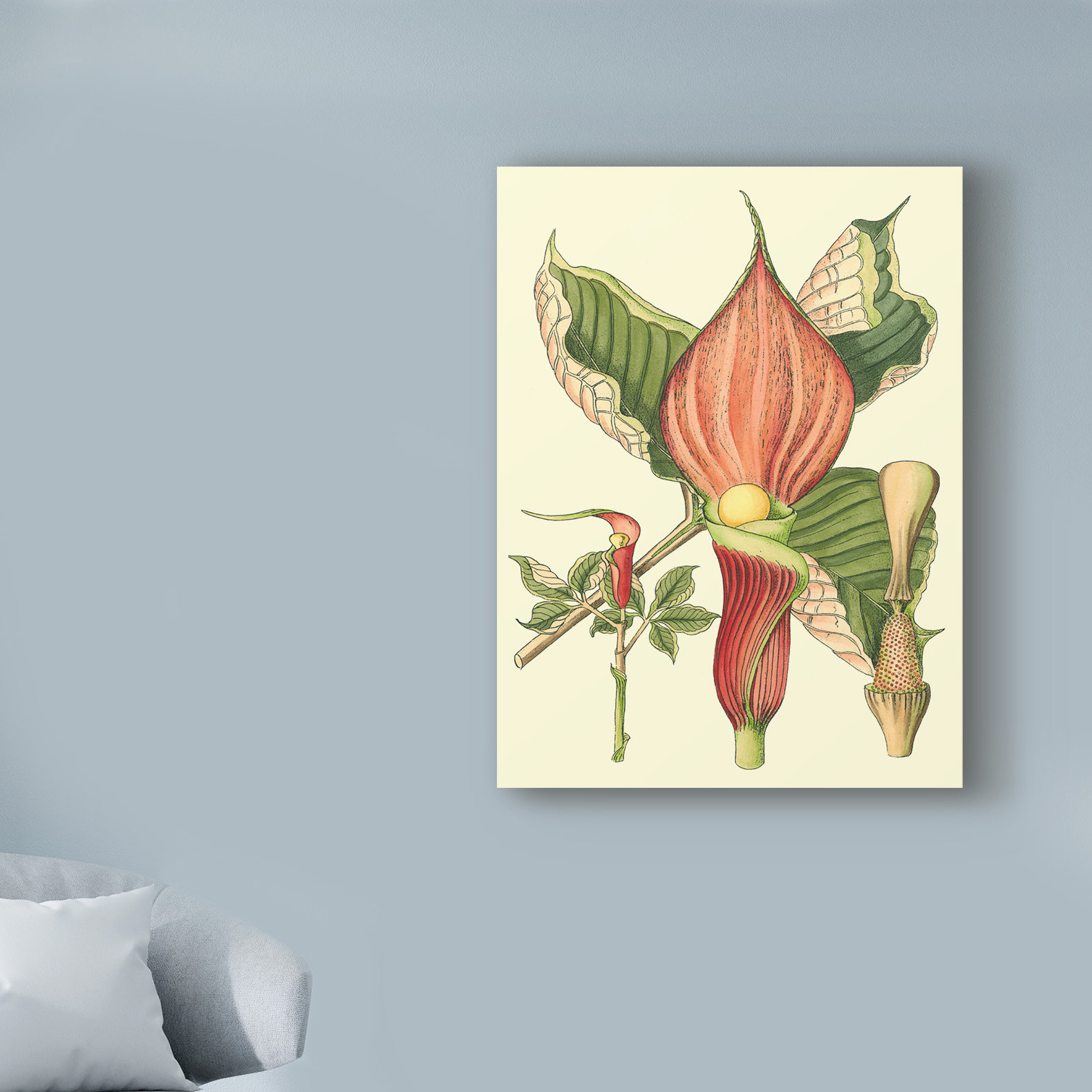 Charlton Home 'Botanical Fantasy I' Acrylic Painting Print on Wrapped ...