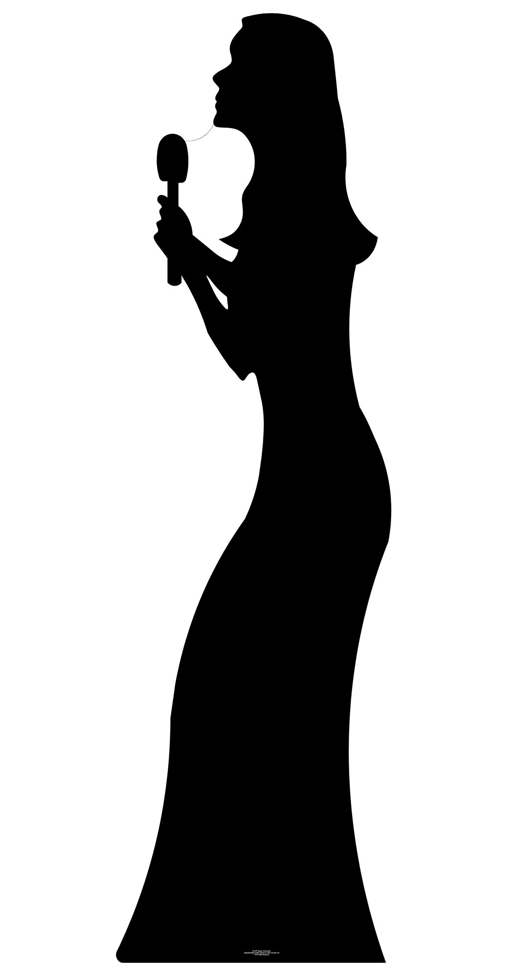 Star Cutouts Singer Silhouette Cardboard Standup | Wayfair