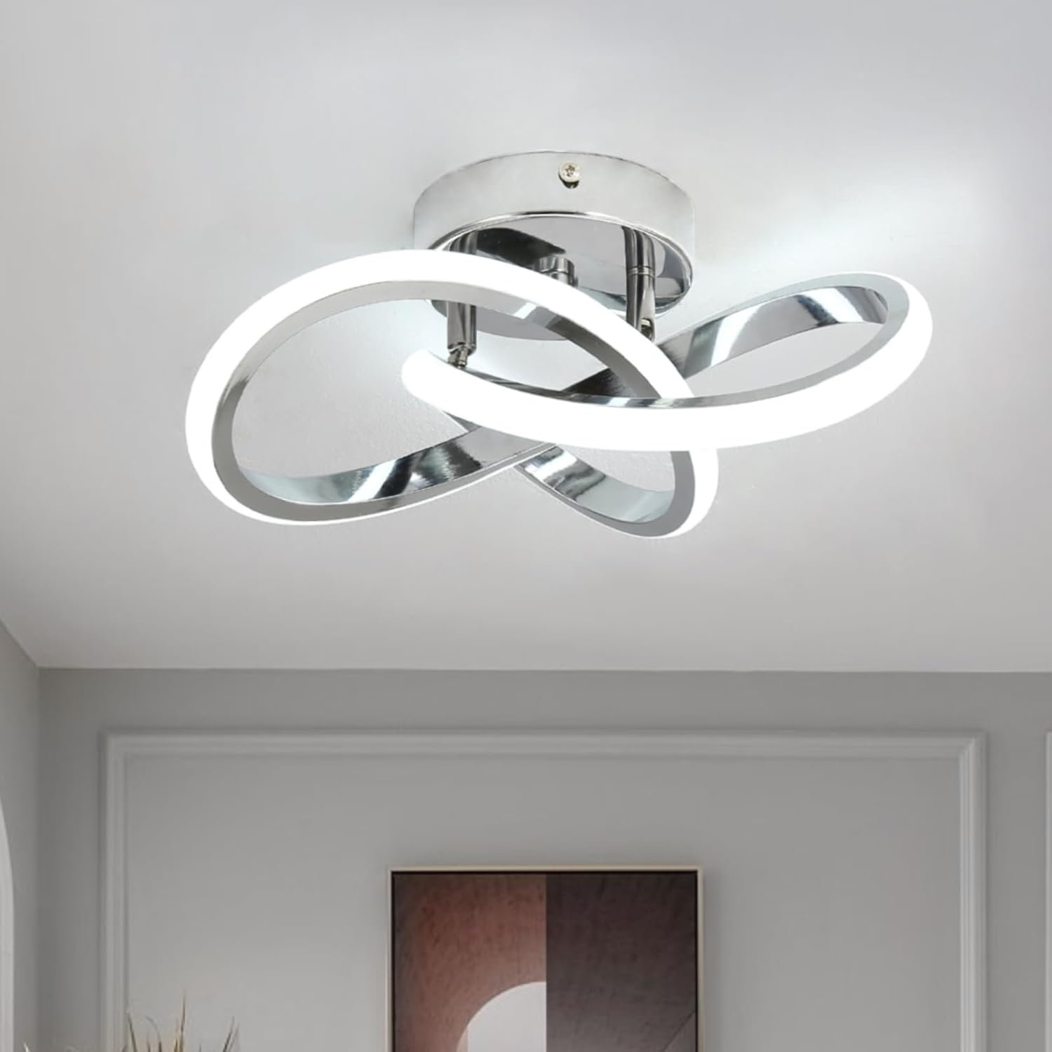 BONLOD Hallway Light Acrylic Modern LED Ceiling Light Fixtures Cool ...