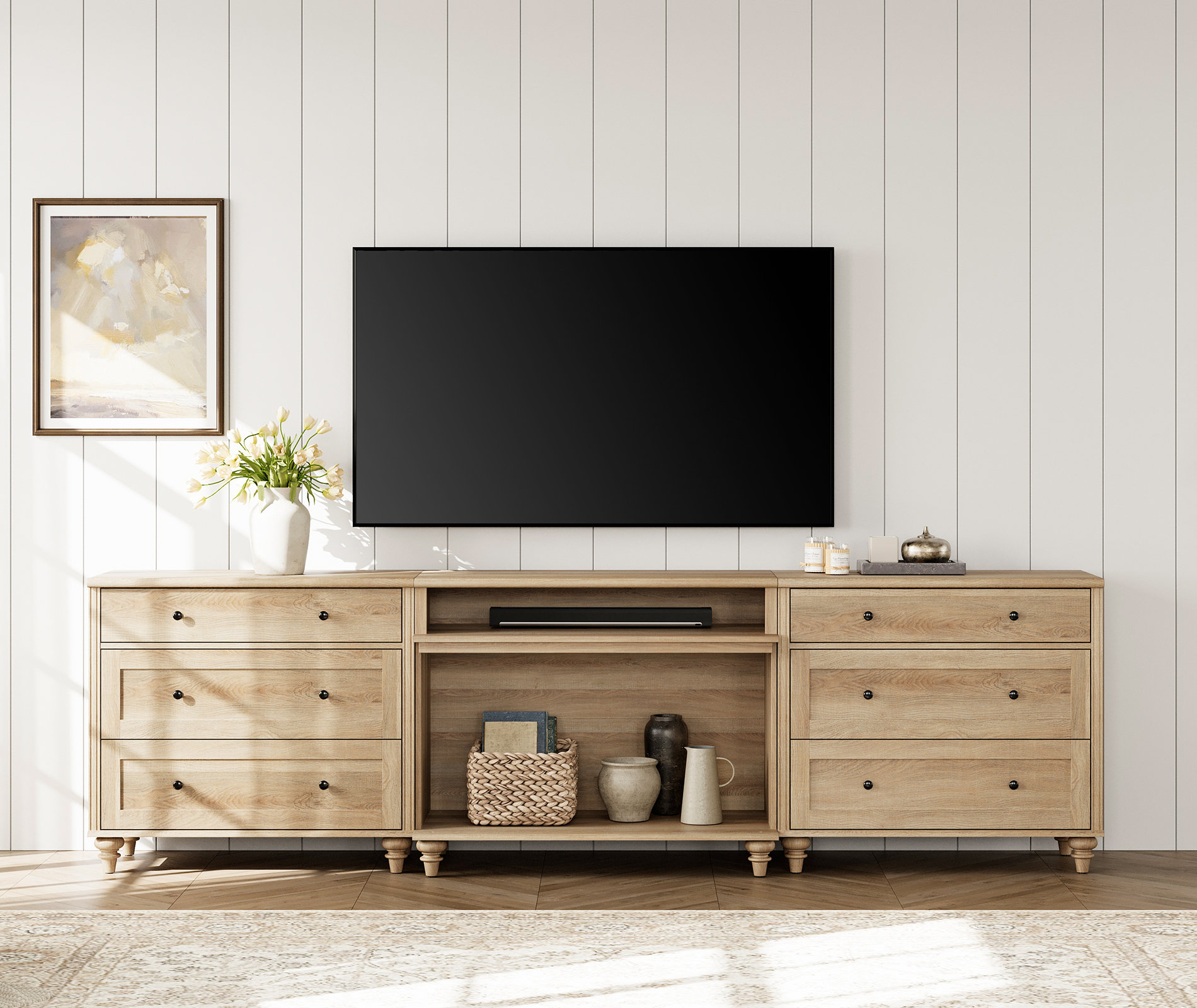 One Allium Way® TV Stand For Tvs Up To 100'', Home Entertainment Center ...