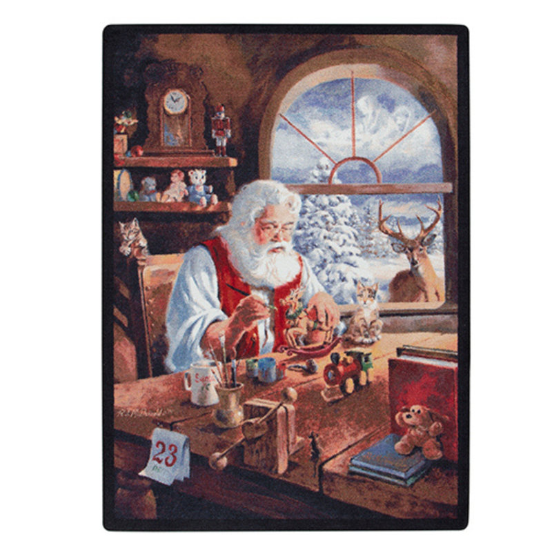 The Holiday Aisle® North Burnet Santa Gifts Area Rug & Reviews | Wayfair