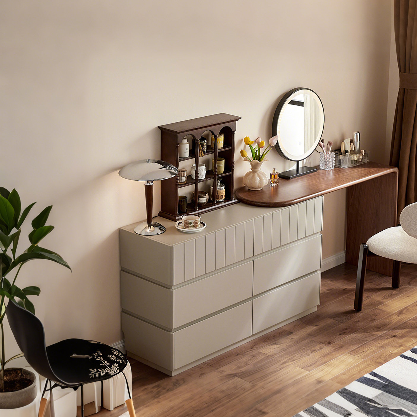 Isla Hopping Modern Minimalist Vanity and Storage | Wayfair