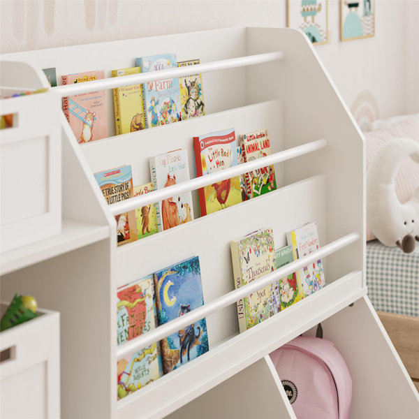 Harriet Bee Kambrea Kids Extra Large Book and Toy Storage Organizer ...
