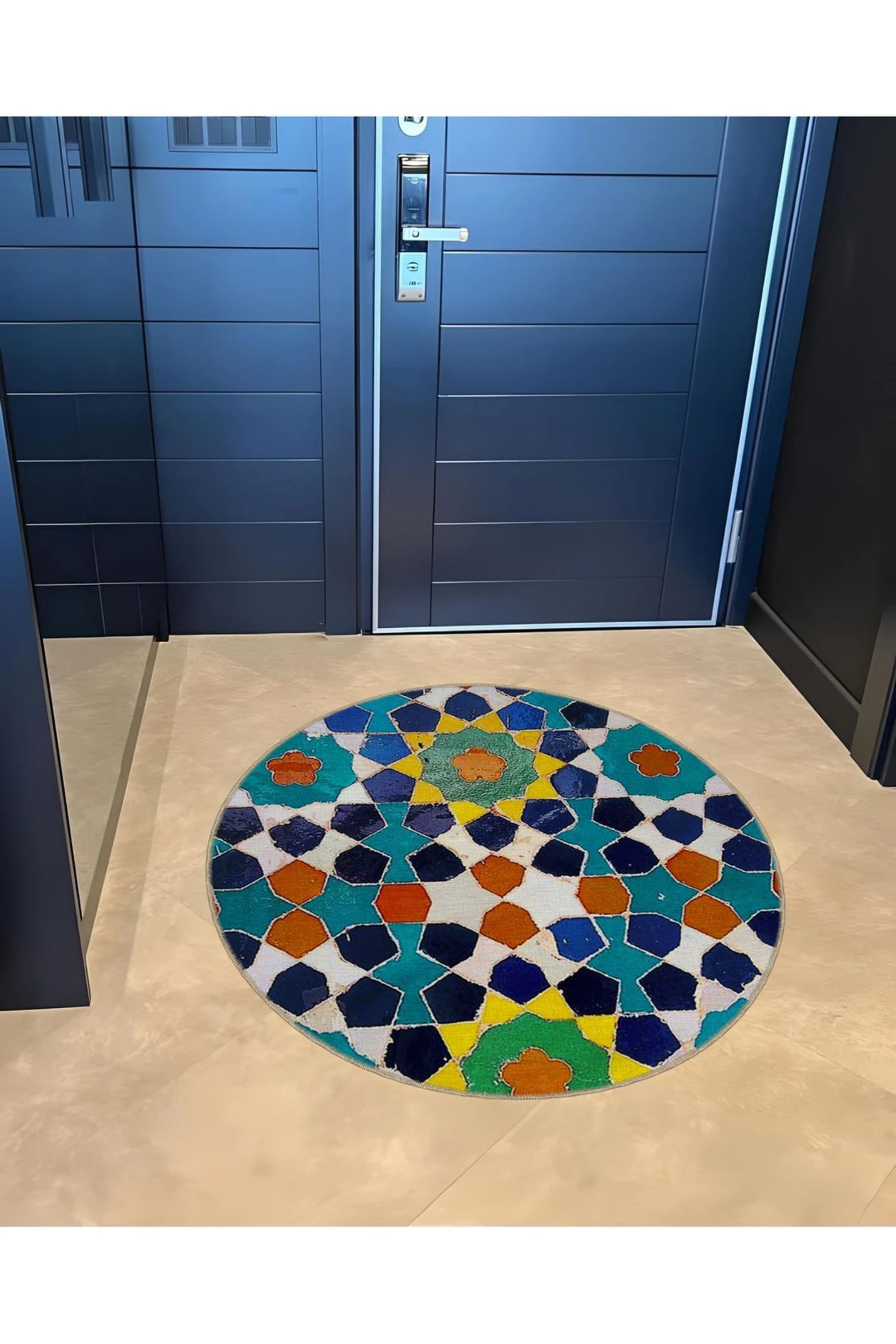 East Urban Home Modern Decorative Carpet With Shapes Detail | Wayfair