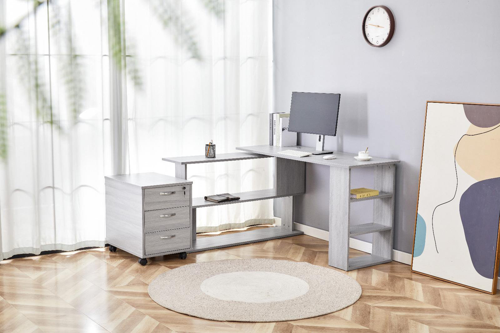 17 Stories Shilo Computer Desk Office Set | Wayfair.co.uk