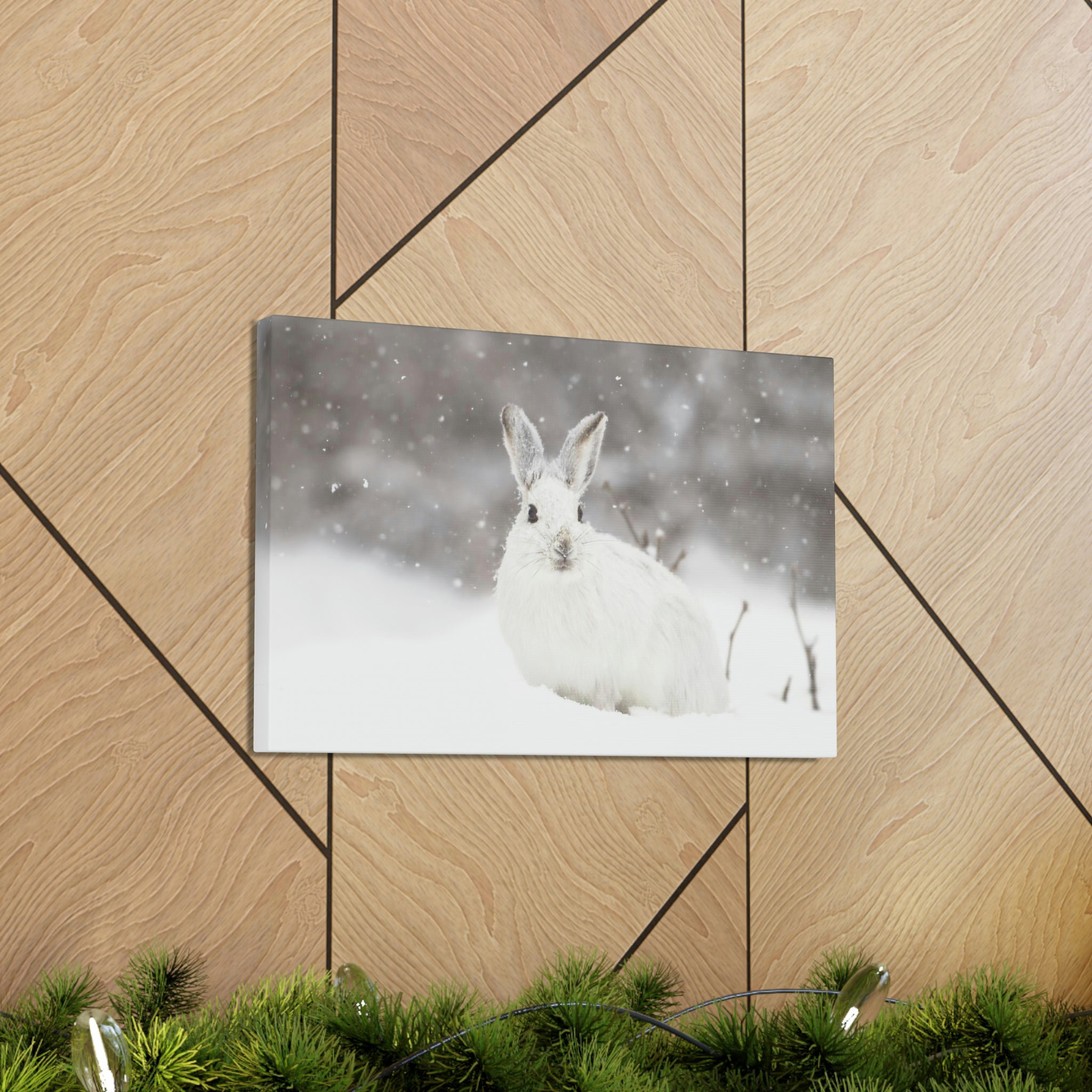Gracie Oaks Majestic Snow Hare Art Majestic Snow Hare Print Animal Wall ...