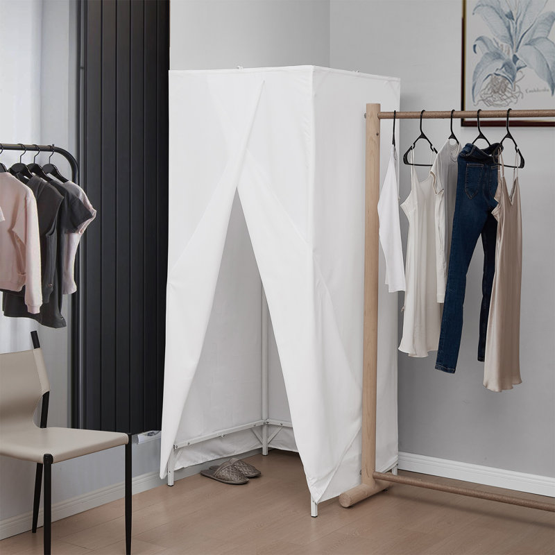 DormCo Retractable Portable Changing Room Divider - White Frame with ...