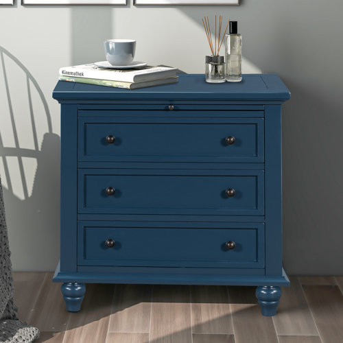 Blue Drawer Equipped End & Side Tables You'll Love | Wayfair
