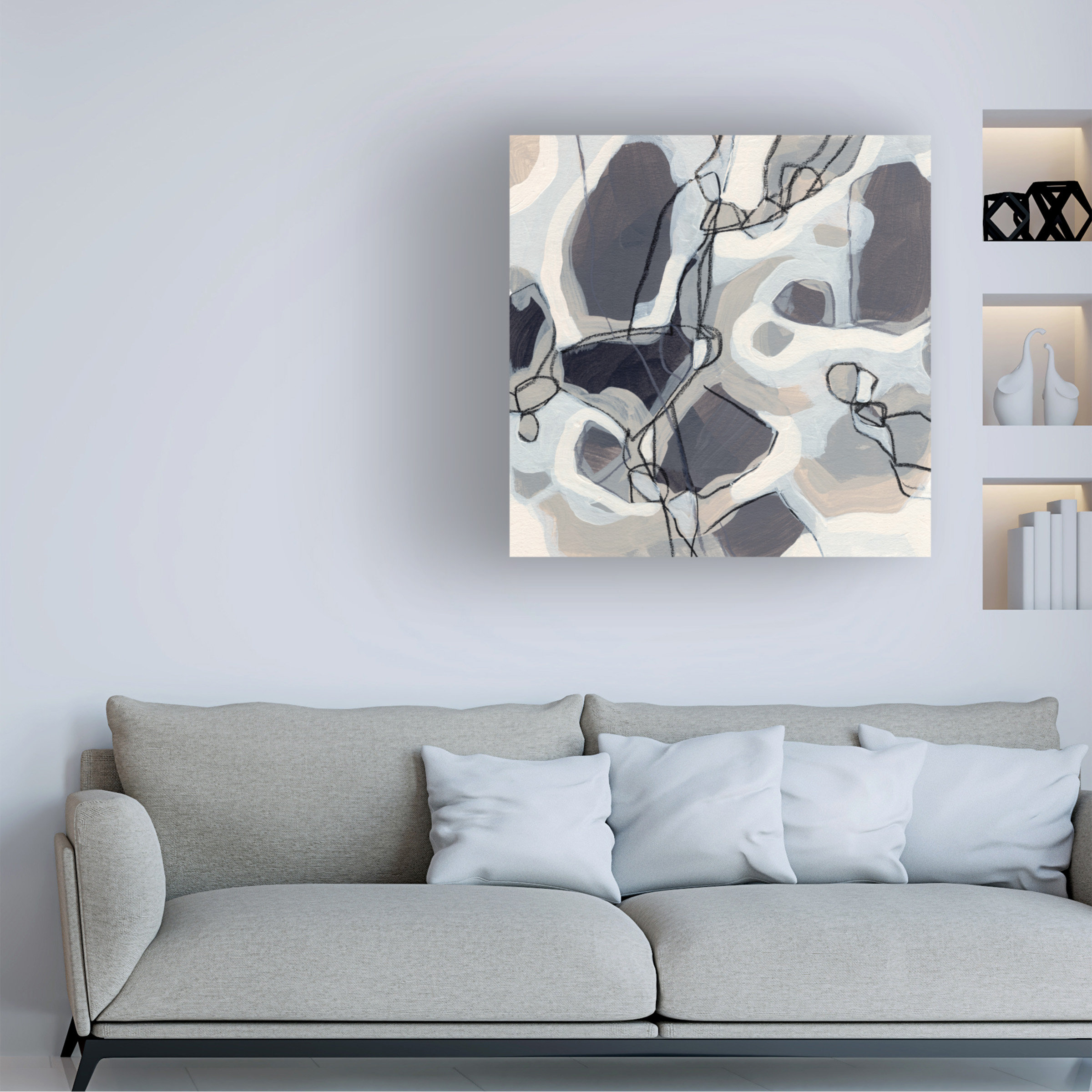 Wrought Studio June Erica Vess 'Graphite Swirl I' Canvas Art - Wayfair ...