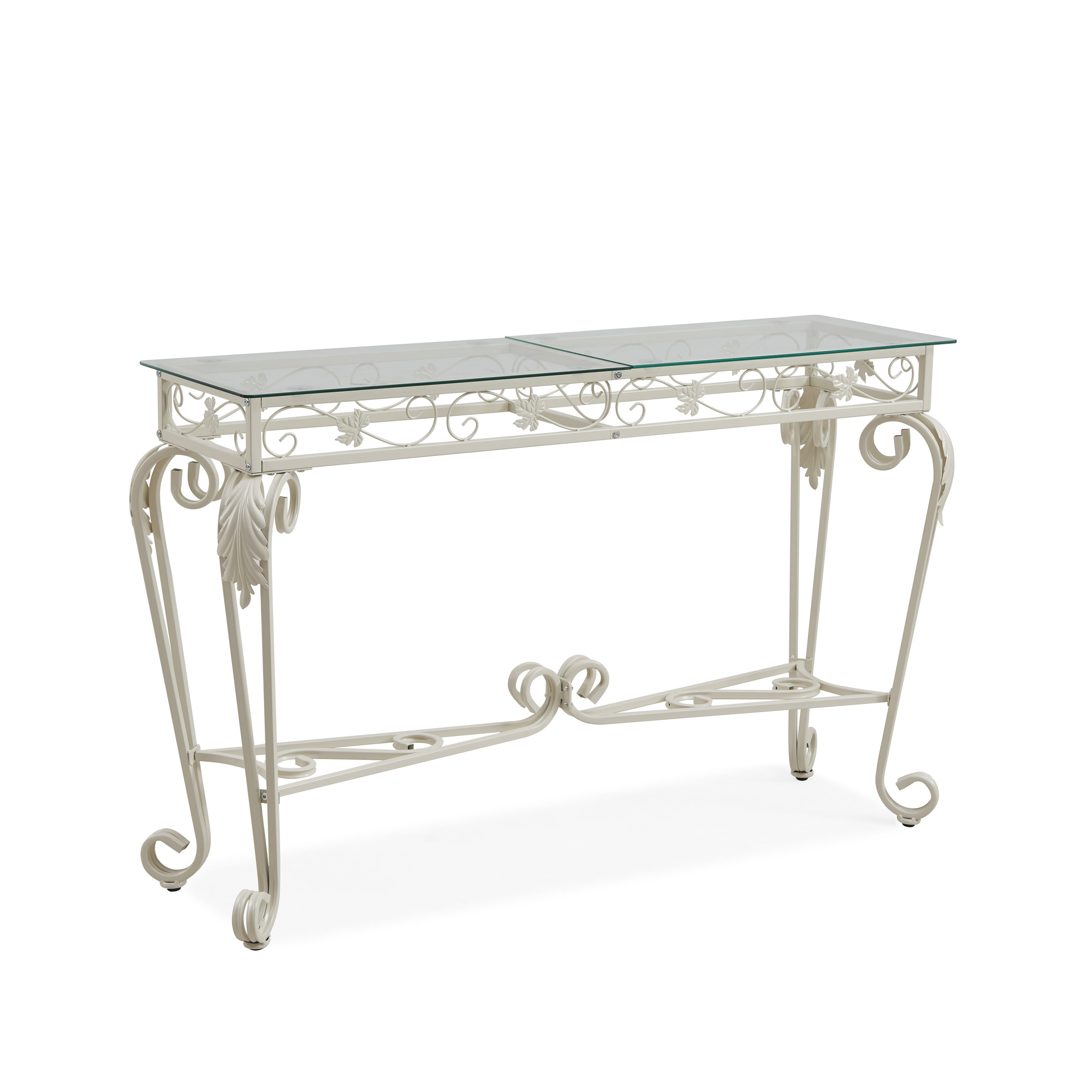 Darby Home Co Modern Style Fancy Glass and Metal Console Tables with ...