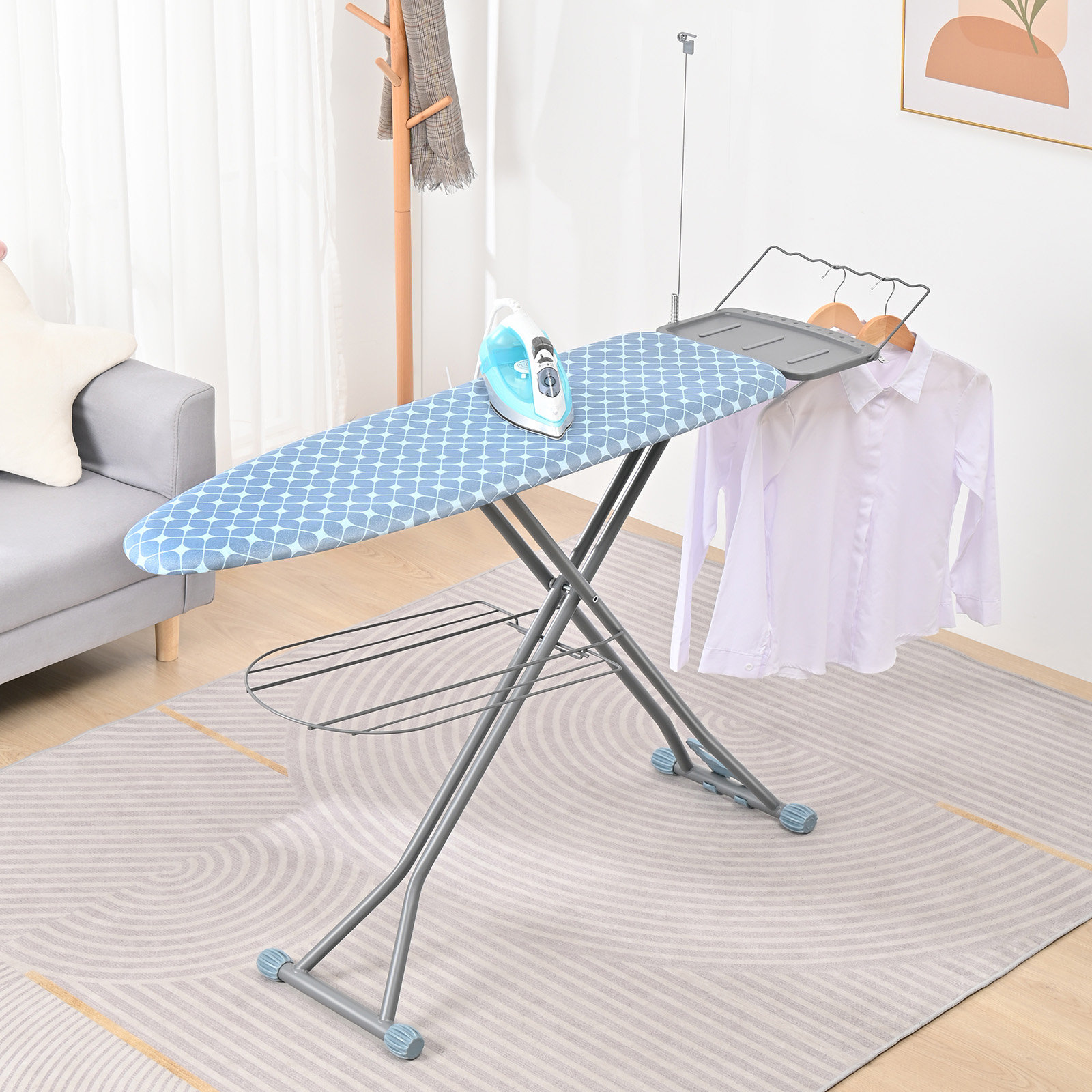 KINGRACK Metal Freestanding Adjustable Heights Ironing Board,Iron board ...