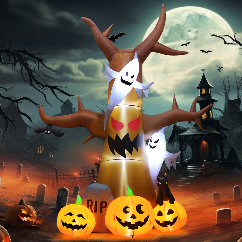 The Holiday Aisle® Halloween Inflatables 11.8 FT Tall Inflatable ...