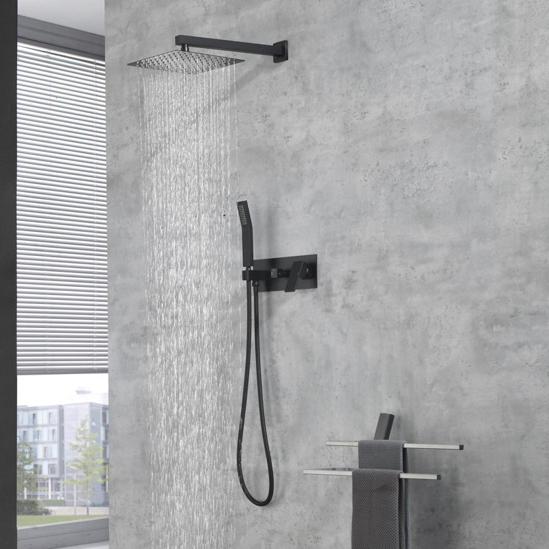 INLE Luxury Rain Shower System with Handheld Sprayer | Wayfair