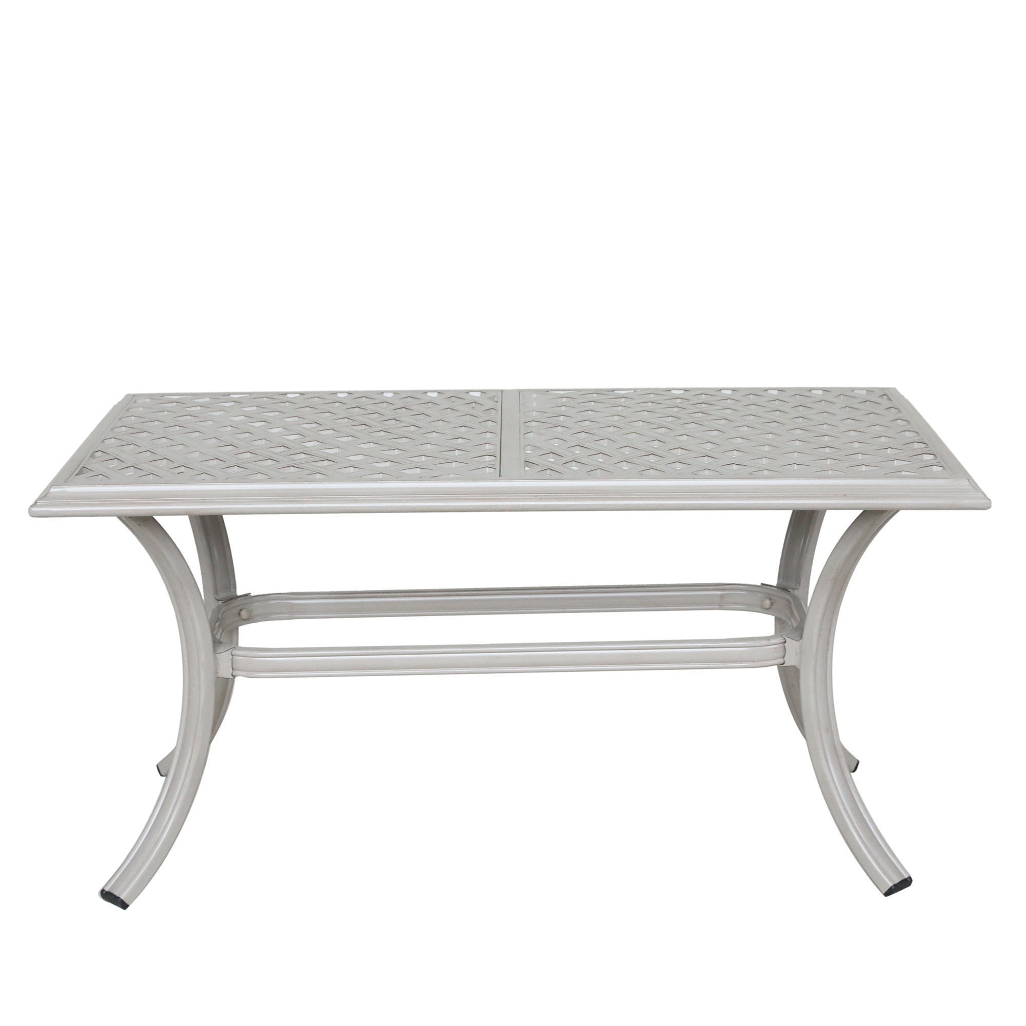 Winston Porter 22X42 Inch Patio Standard Coffee Table, Ashen Wheat ...