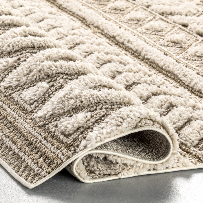 Dakota Fields Wegner Performance Beige Rug & Reviews | Wayfair