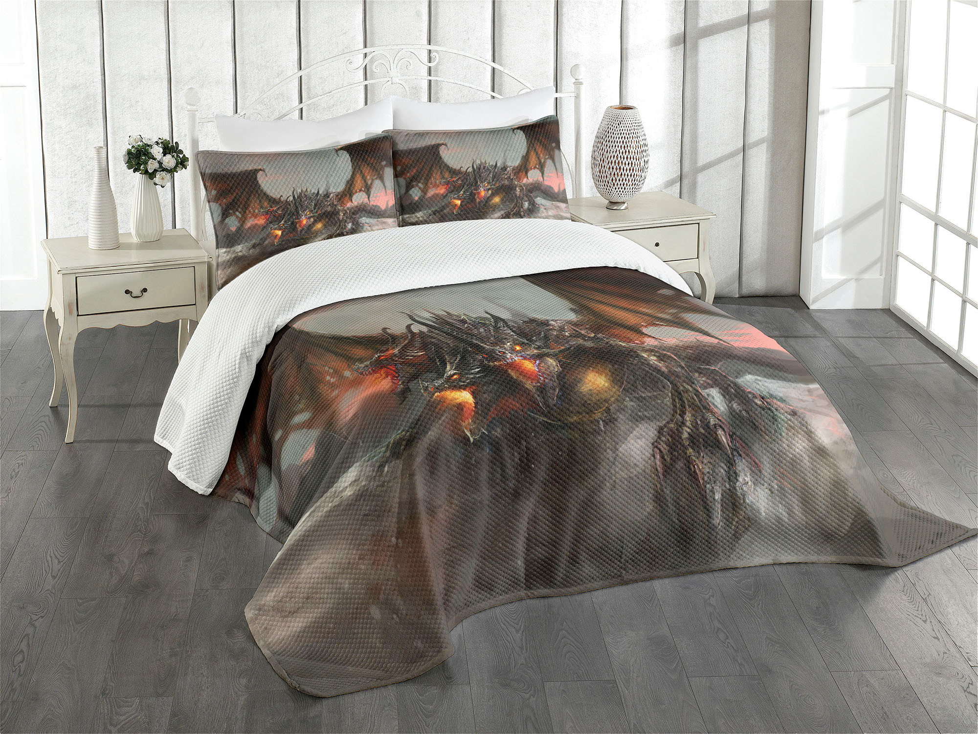 Ambesonne Gothic Bedspread Dragon | Wayfair
