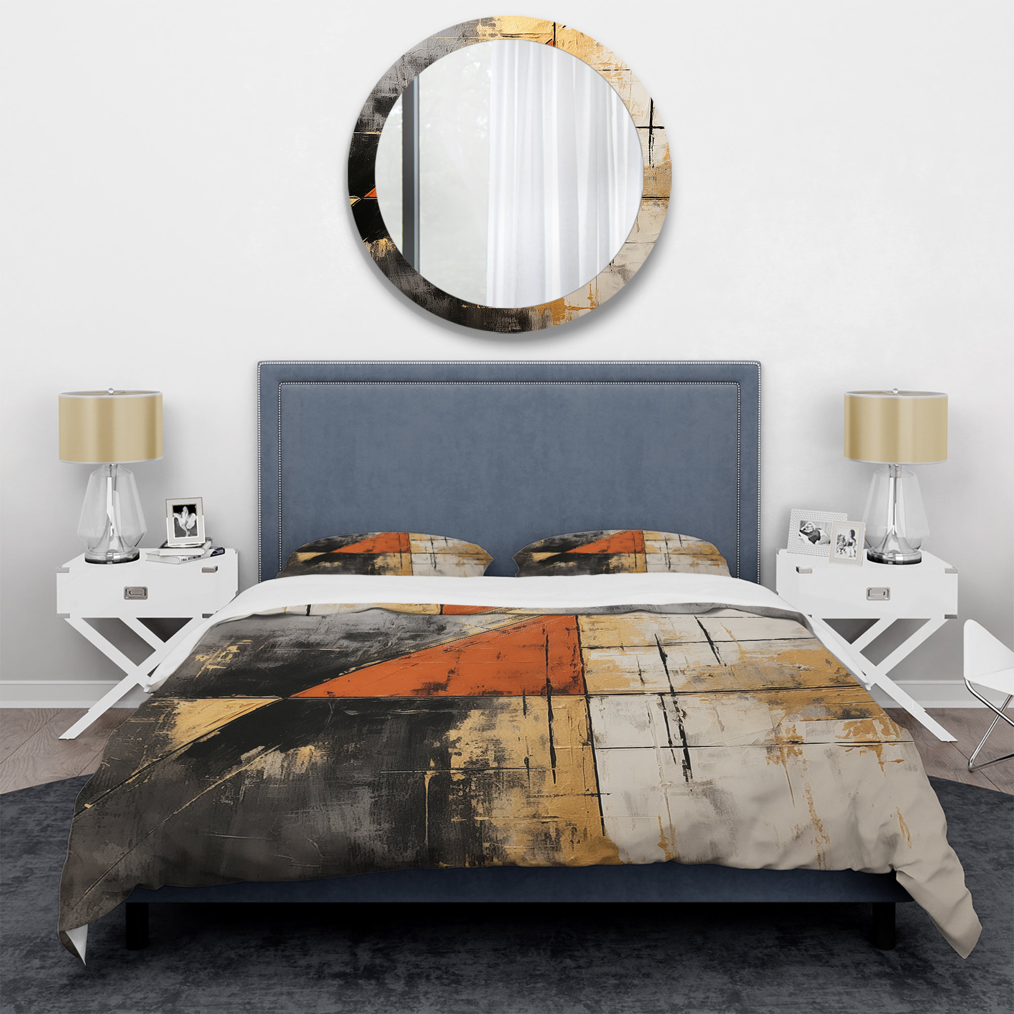 Design Art Lyrical Abstraction Collage I - Abstract Collages Duvet ...