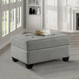 Gray Storage Ottomans You'll Love | Wayfair