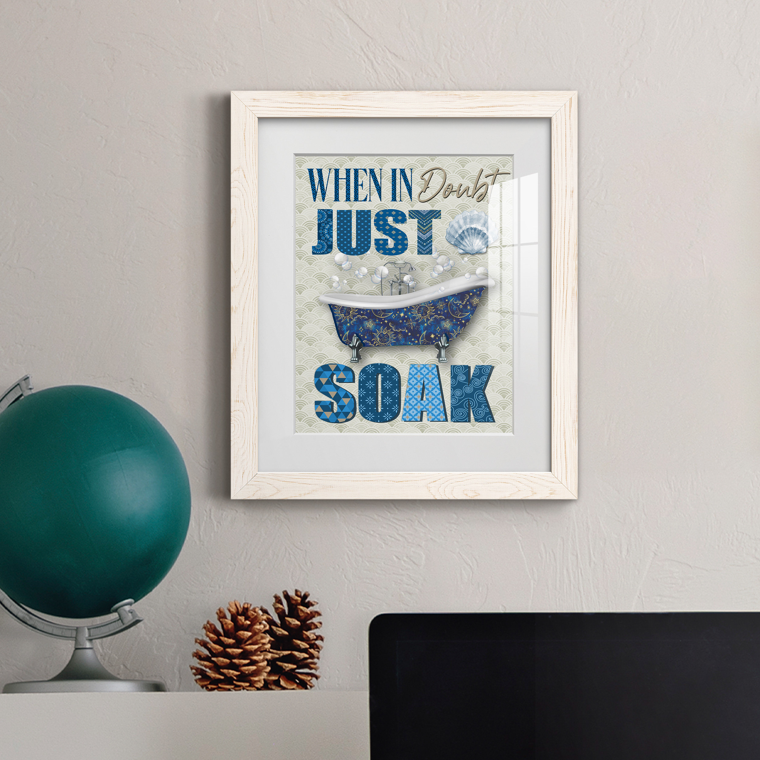 Gracie Oaks Just Soak - Picture Frame Graphic Art | Wayfair