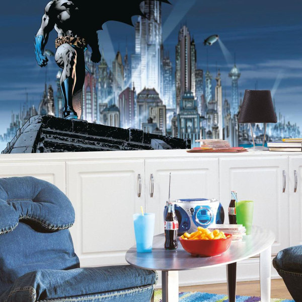Room Mates Extra Large Murals Surestrip Batman 10.5' L x 72' W Wall ...