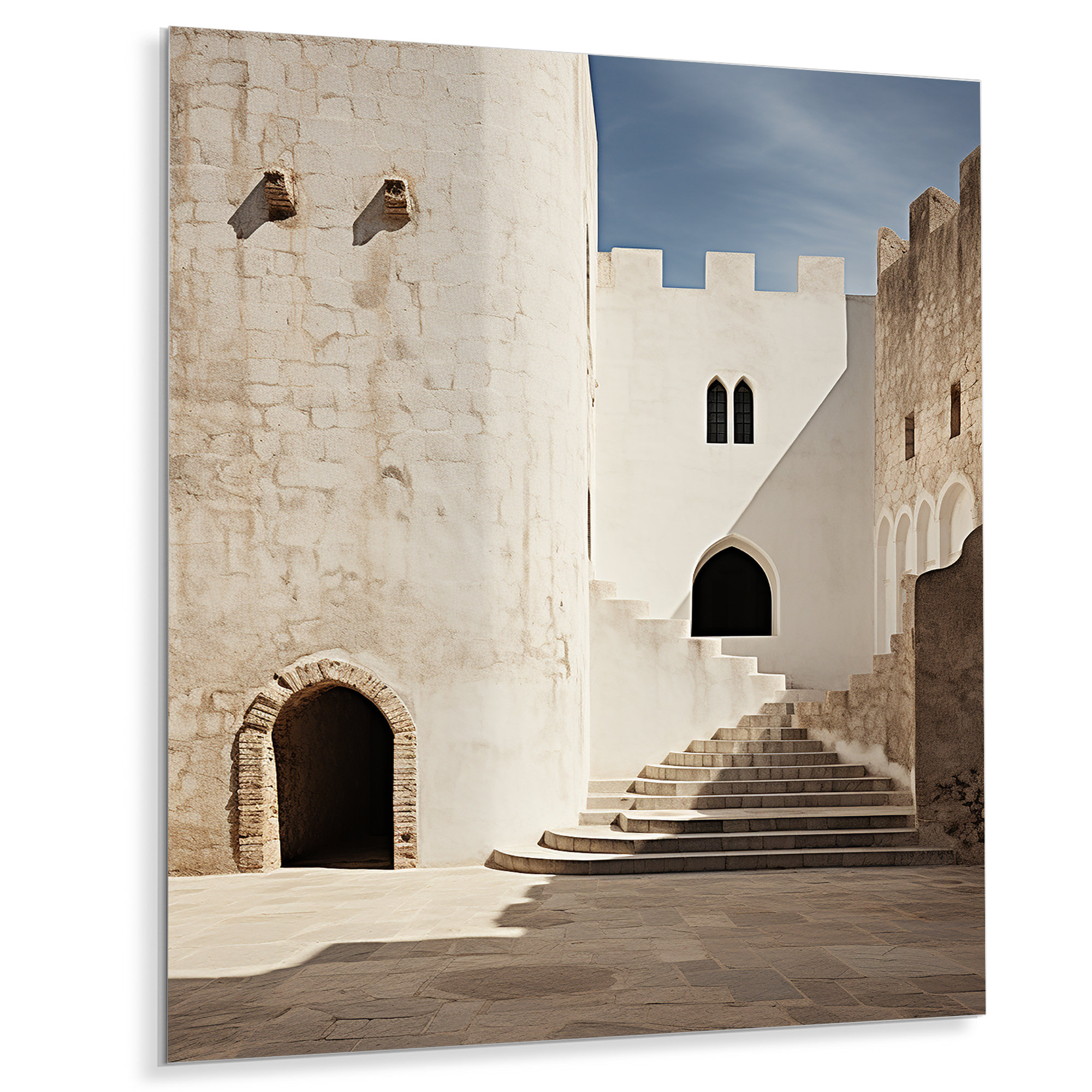 Ebern Designs Castles Minimalist Majesty V - Castles Metal Wall Decor ...