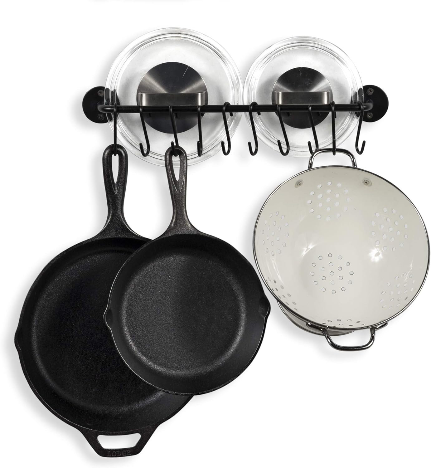 Prep & Savour Metal Straight Wall mounted Pot Rack | Wayfair