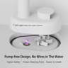 KIR.DP Cat Water Fountain, App Control Wireless Cat Fountain, 122Oz/3 ...