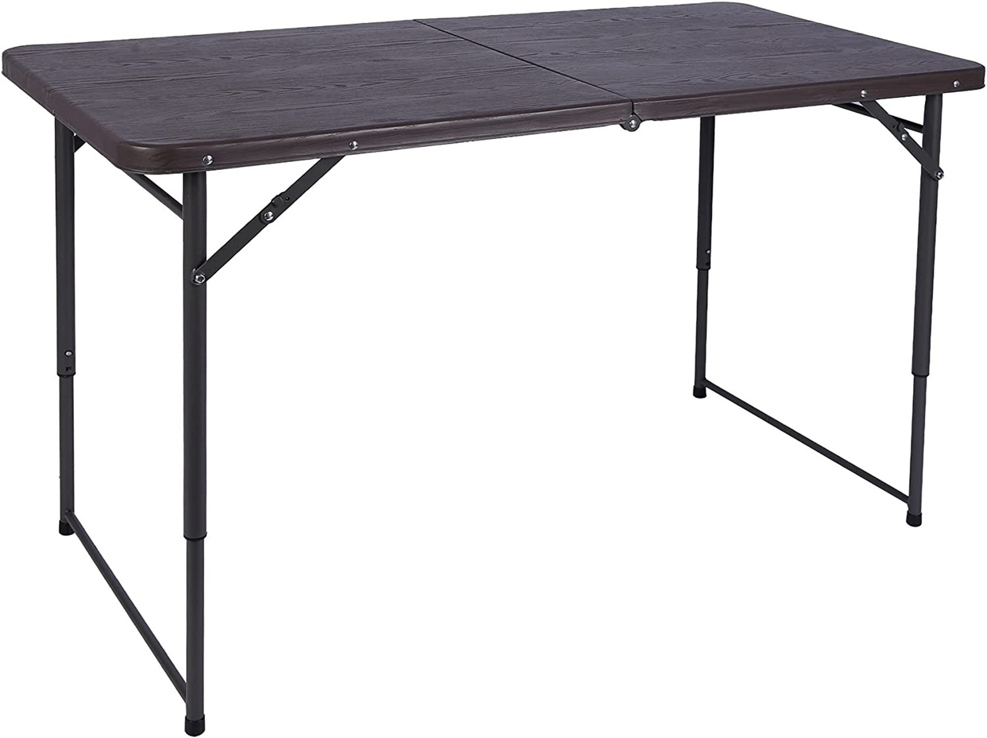 REDCAMP 48" Plastic Rectangular Adjustable Portable Banquet Table | Wayfair