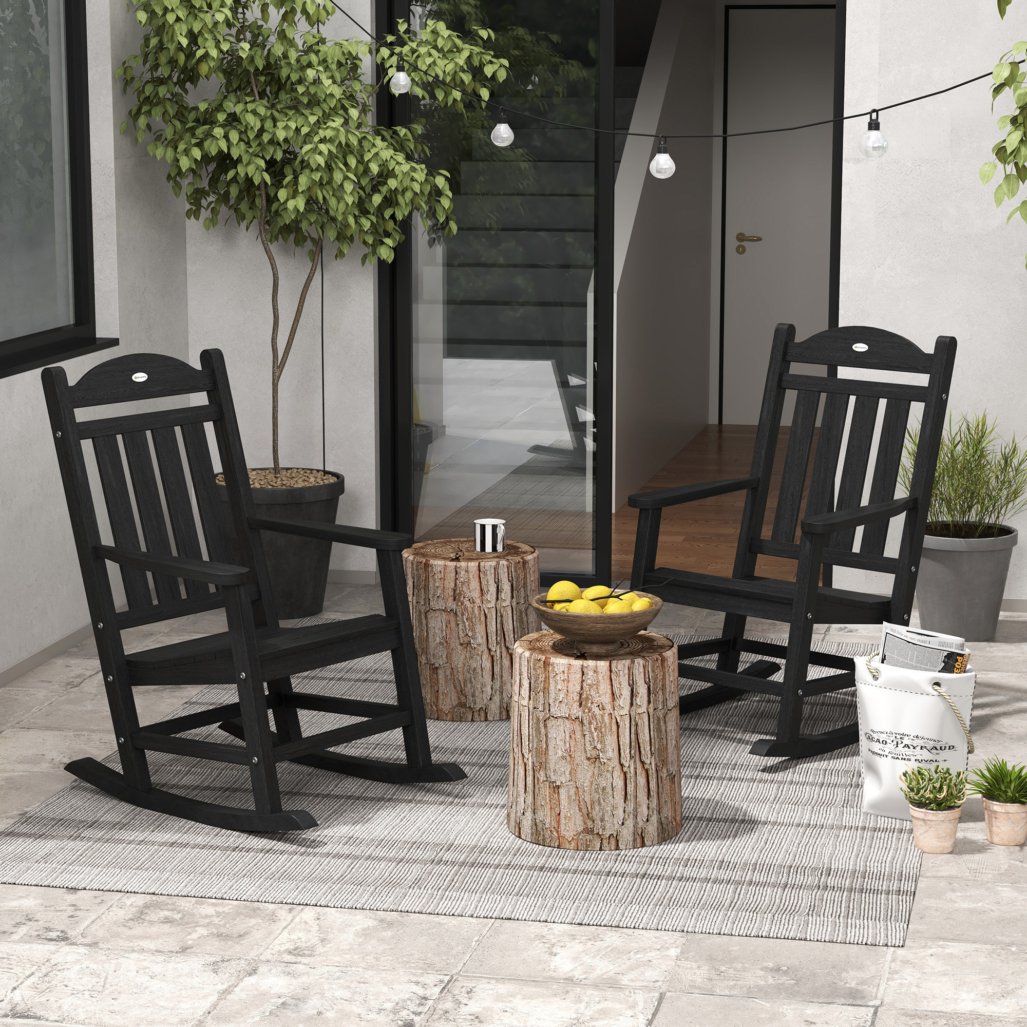 Lark Manor Besaw Outdoor Rocker Chair | Wayfair