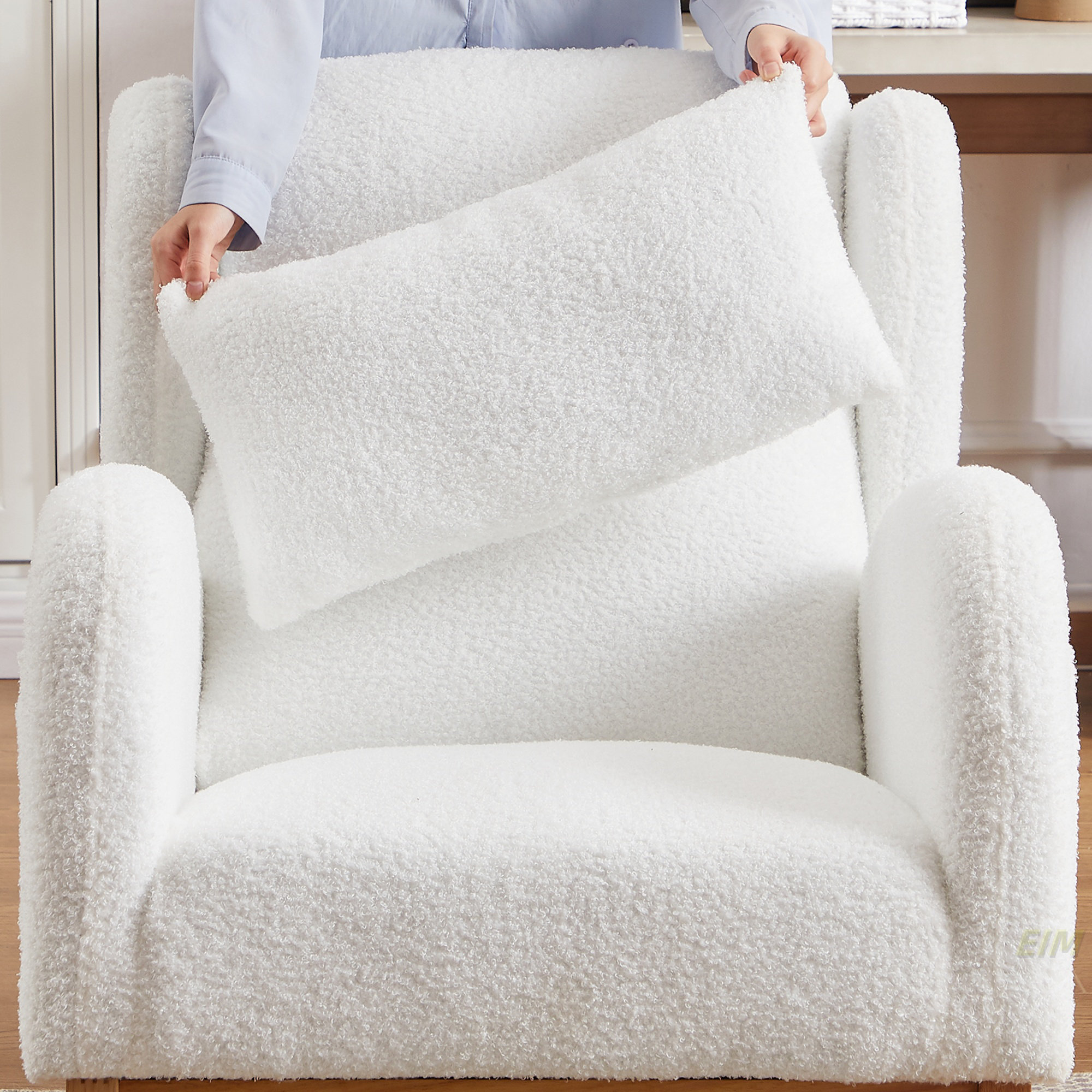 Ophelia & Co. 27.2"W Modern Accent High Backrest Living Room Lounge Arm ...