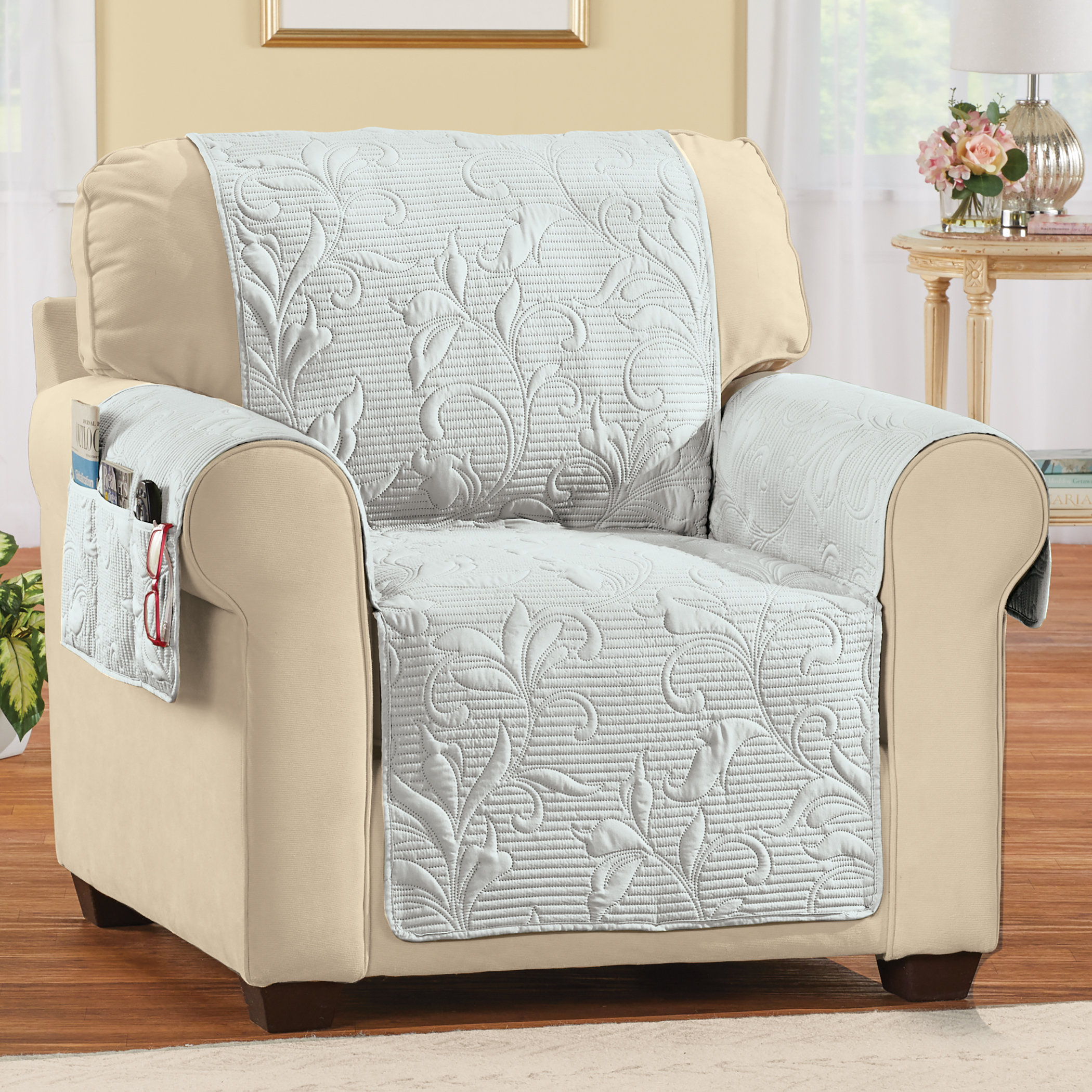 Winston Brands Leaf Scroll Quilted Furniture Protector - Wayfair Canada