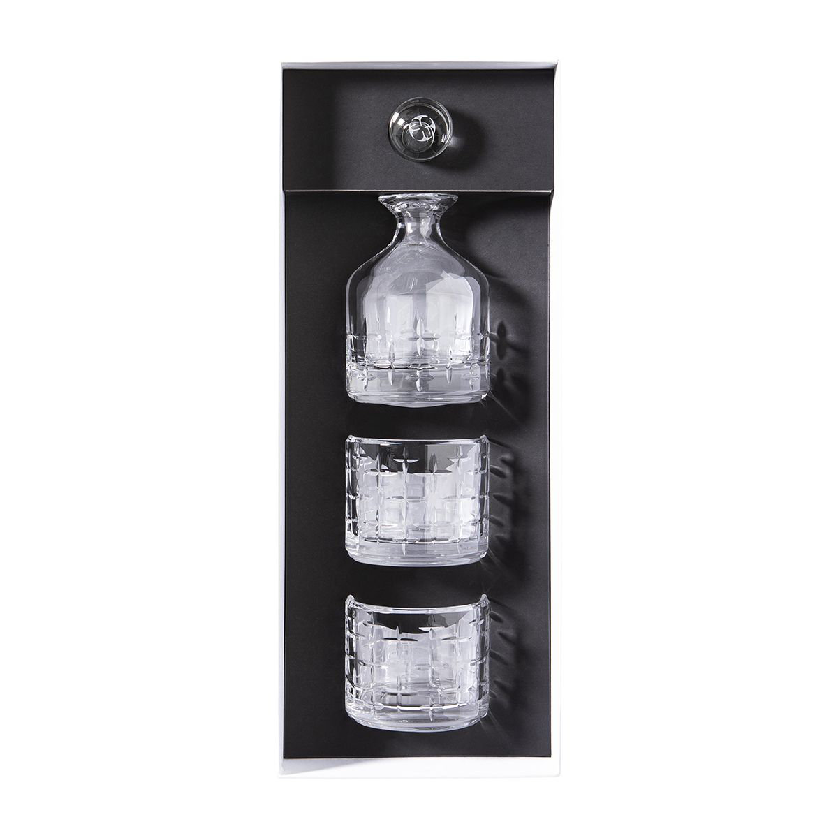 DEGRENNE Paris Newport Twist Gift Box Of 2 Glasses & 1 Carafe Stackable ...