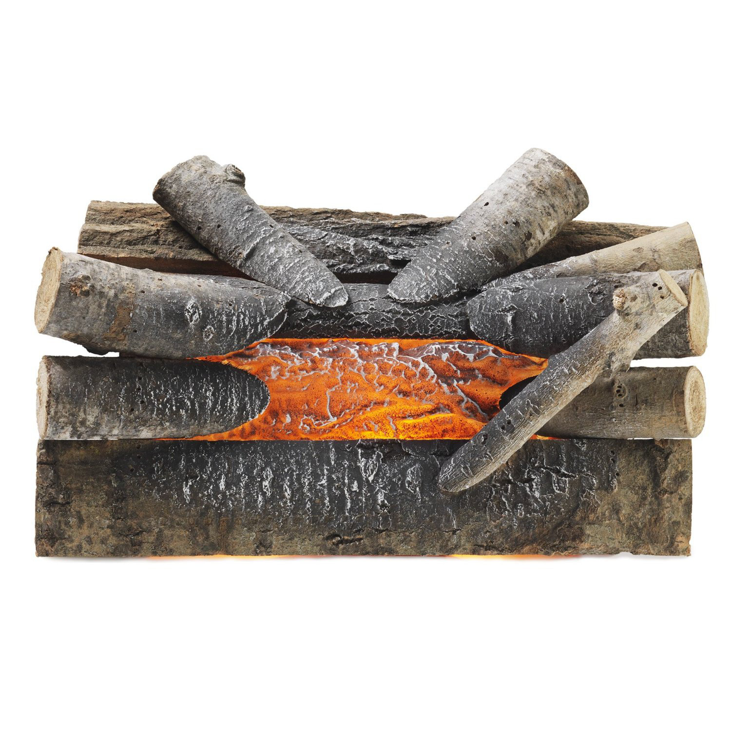 Alcott Hill® Daryl Electric Crackling Natural Wood Log Fire & Reviews ...