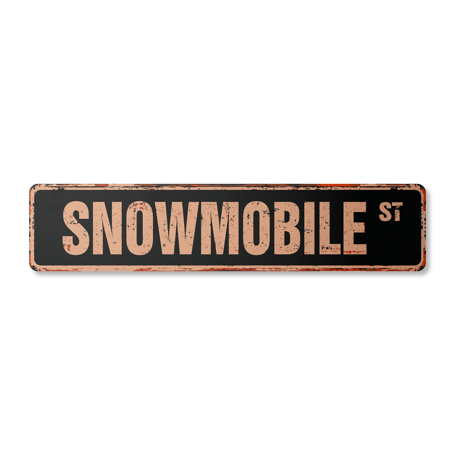 SignMission Snowmobile Aluminum Street Sign | Wayfair