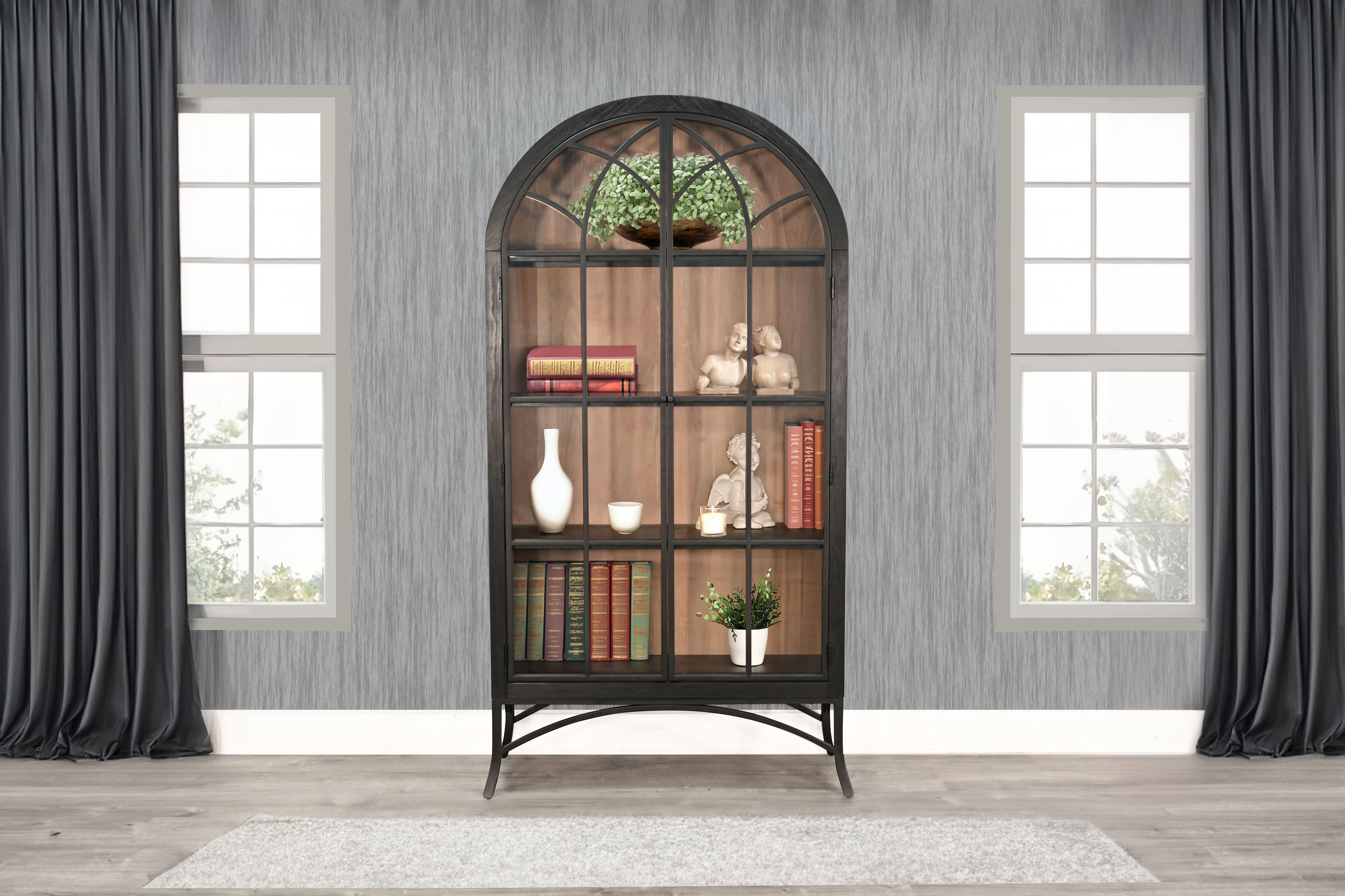 Lark Manor 17 Storeys Ella Glass Display Cabinet - Wayfair Canada