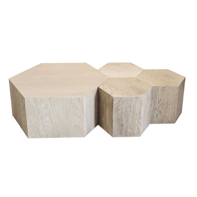 Hammers and Heels Solid Wood Block Coffee Table | Wayfair