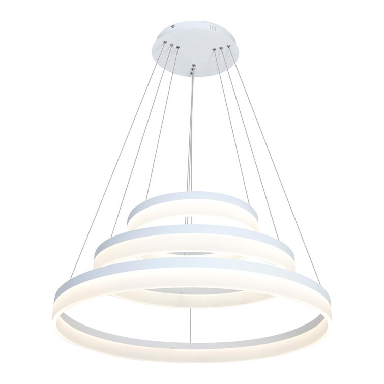Metro Lane Chirag 3-Light Cluster Tiered LED Pendant | Wayfair.co.uk