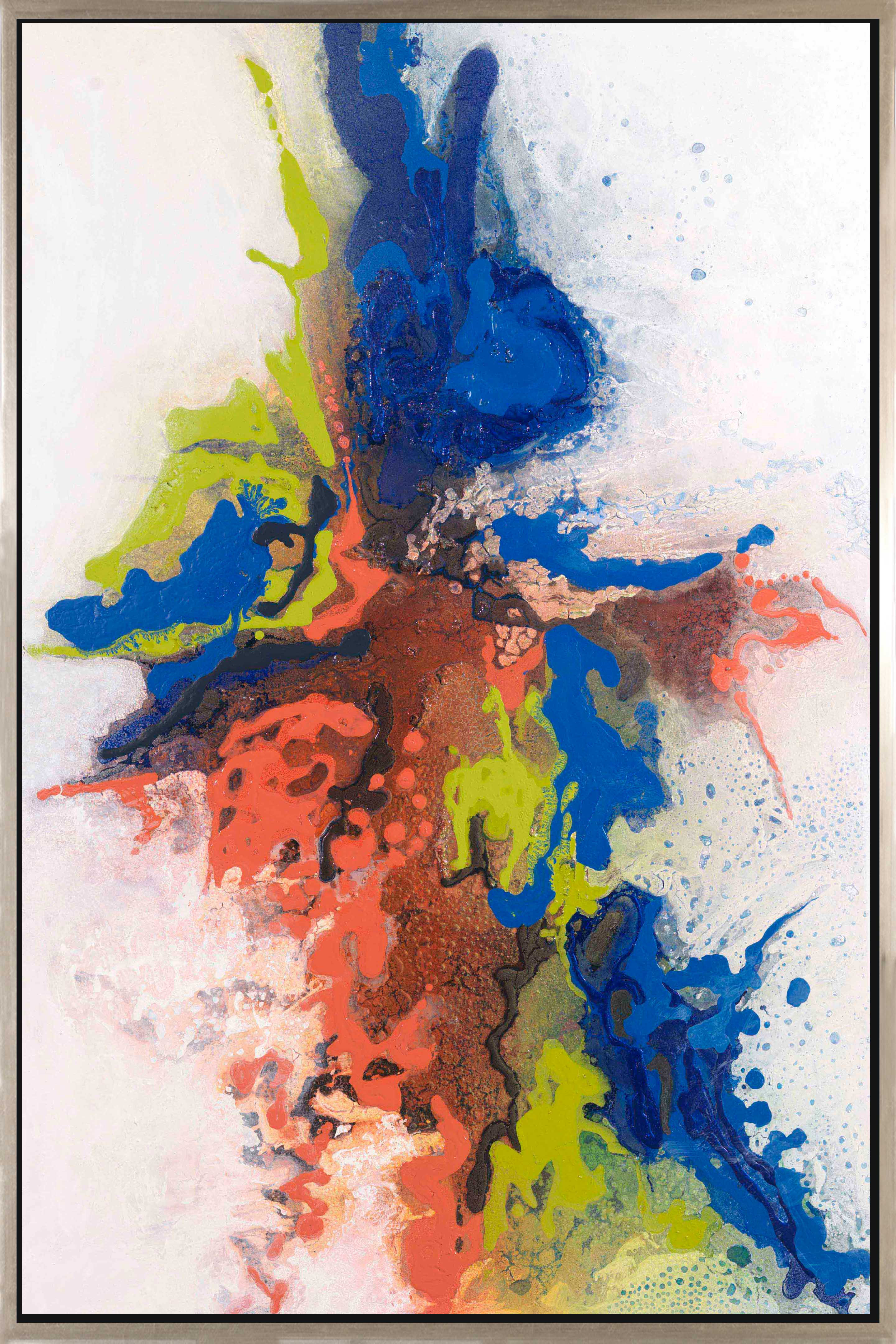 CHC Art, Inc. Old Material - Floater Frame Painting on Canvas | Wayfair