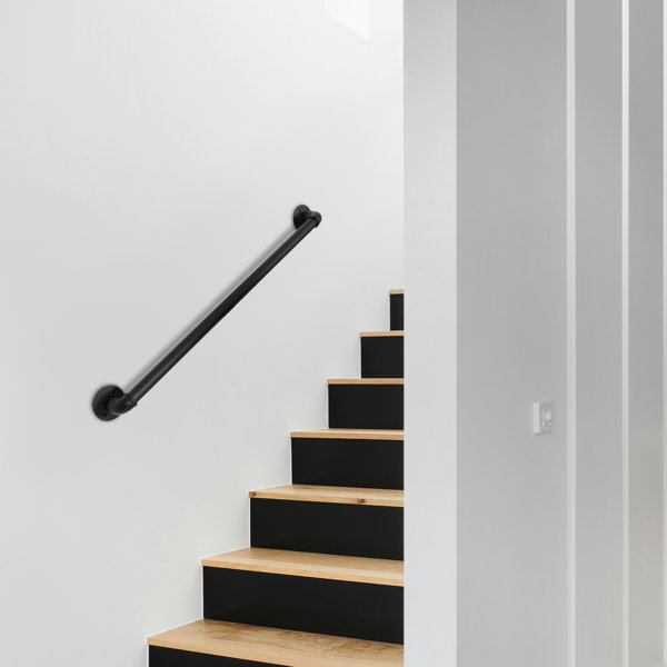 Confote Pipe Stair Handrail, Wall Mount Staircase Handrail,iron ...