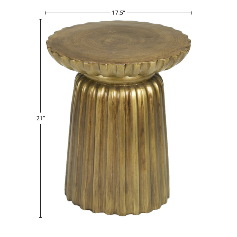 World Menagerie Bineau Pedestal End Table & Reviews | Wayfair