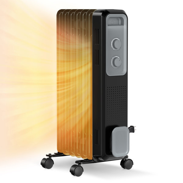 Antarctic Star 4000 BTU Electric Radiator Space Heater with Adjustable ...