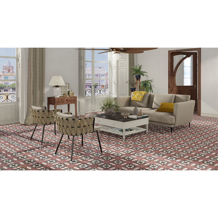 Industry Tile Avila 8" x 8" Porcelain Patterned Wall & Floor Tile | Wayfair