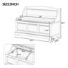 Wildon Home® retro shoe storage bench with hidden storage and safe soft ...