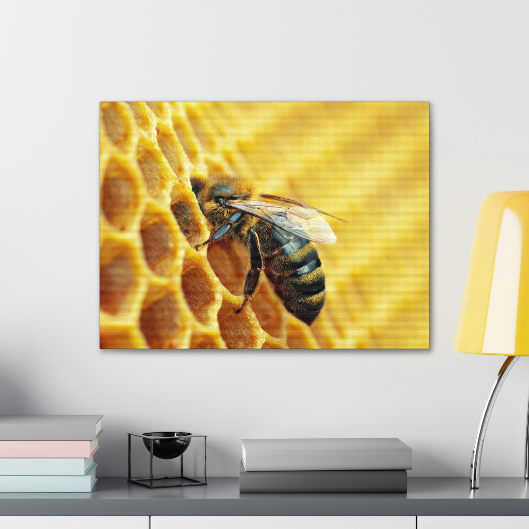 Gracie Oaks Bee Hunting Bee on Hunt Print Animal Wall Art | Wayfair