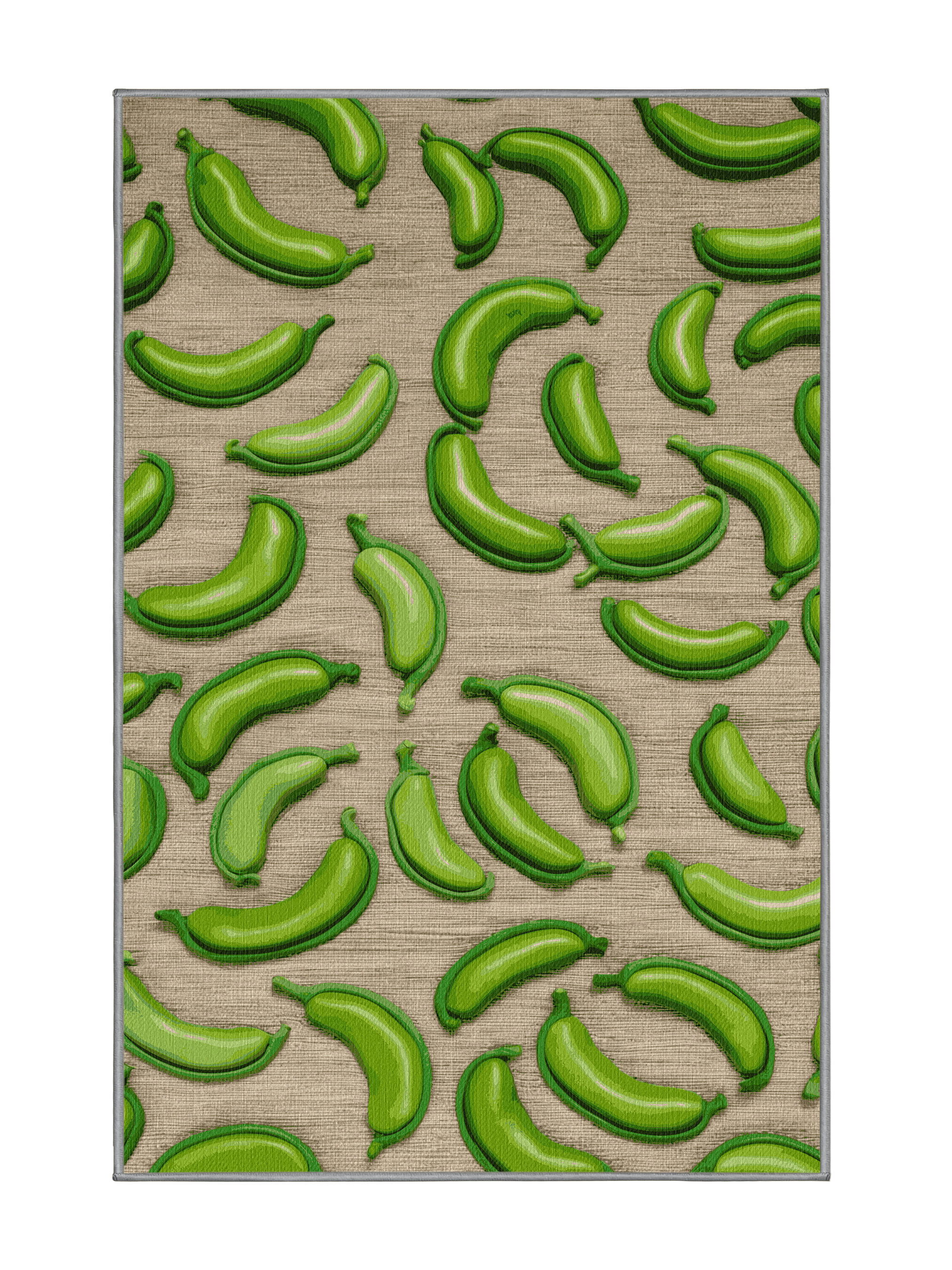 Dakota Fields Washable Lima Beans Fresh Vegetables Area Rug | Wayfair