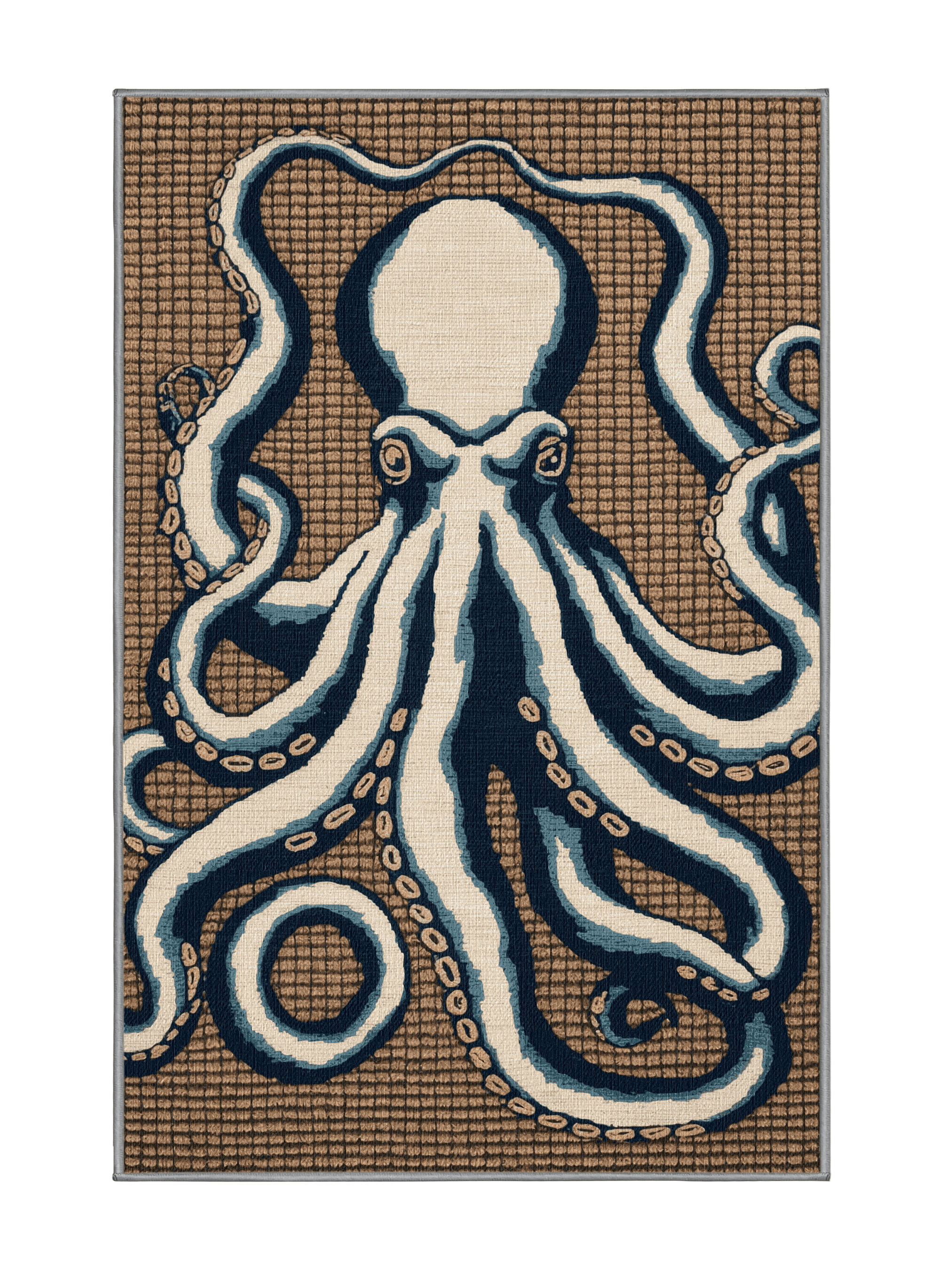 Longshore Tides Washable Octopus Nautical Area Rug | Wayfair