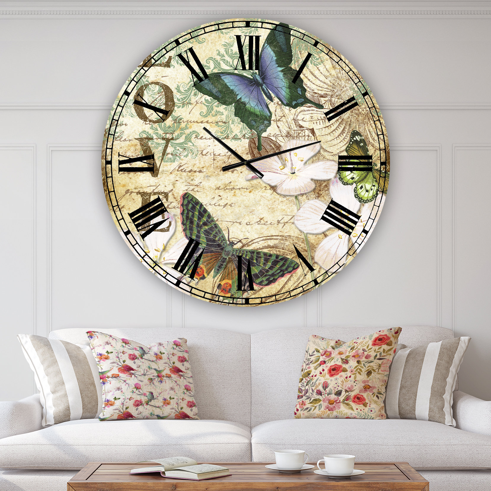 East Urban Home Inspirational Butterflies Love - Oversized Cottage Wall ...