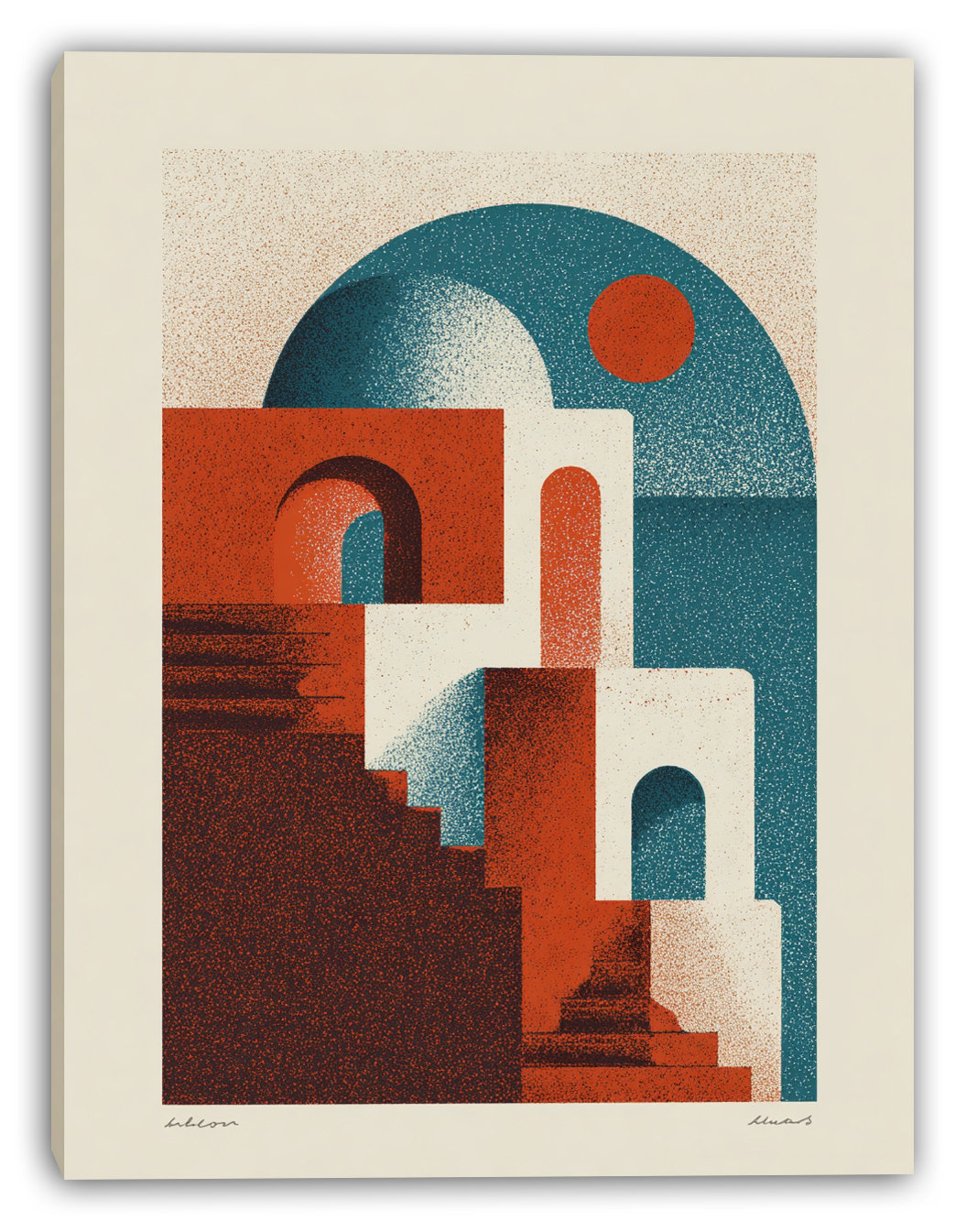 George Oliver Modern Blocks-Wrapped Canvas Wall Art | Wayfair