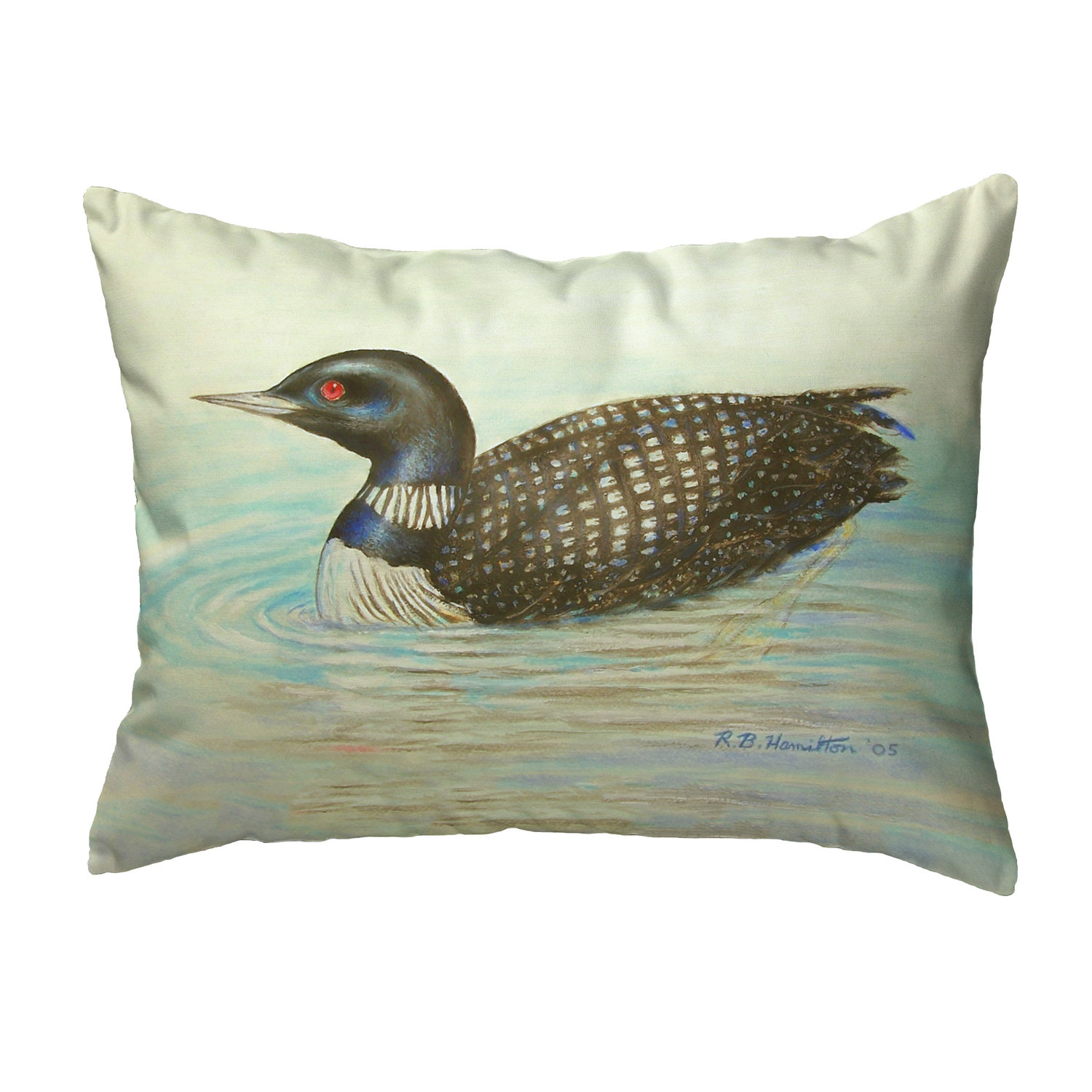 Betsy Drake Interiors Loon Loon Indoor/Outdoor Lumbar Pillow | Wayfair